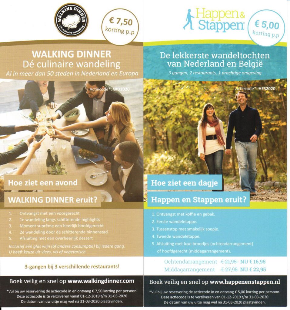 Happen & Stappen voucher | Kerstpakkettenexpress.nl